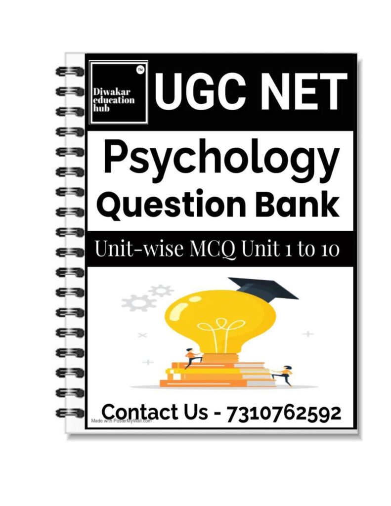 UGC NET Psychology Question Bank Unit Wise Question Answer 3000+ As Per ...